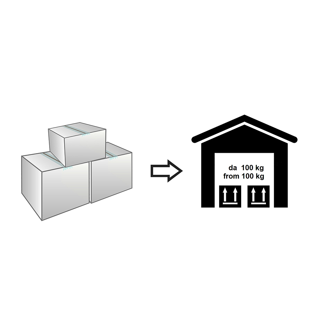 Incoming goods storage - every 100 kg | COSMOPROF